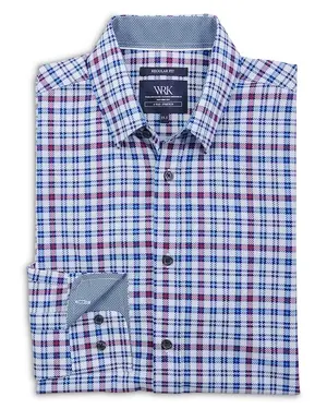 WRK Regular Fit Large Check Performance Dress Shirt