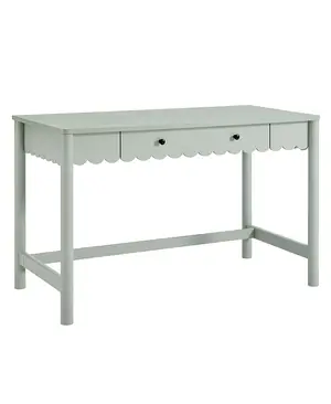 MODWAY Emmeline 1-drawer Scallop Writing Desk - Sage