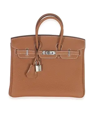 Hermès Birkin 25 Leather Handbag - Beige