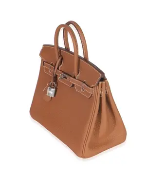 Hermès Birkin 25 Leather Handbag - Beige