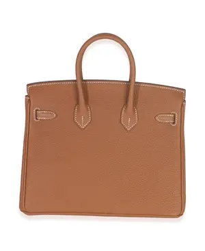 Hermès Birkin 25 Leather Handbag - Beige