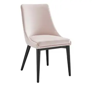 MODWAY Viscount Performance Velvet Dining Chair - Pink