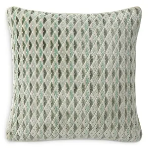 YVES DELORME Sculpted Velvet Decorative Pillow, 18 X 18 - Aqua