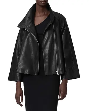 ALLSAINTS Rhodes Leather Jacket - Black