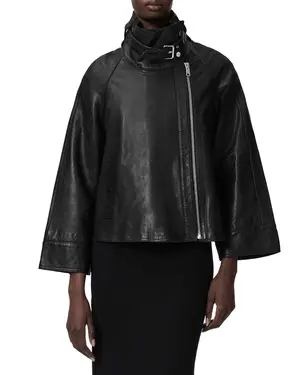 ALLSAINTS Rhodes Leather Jacket - Black