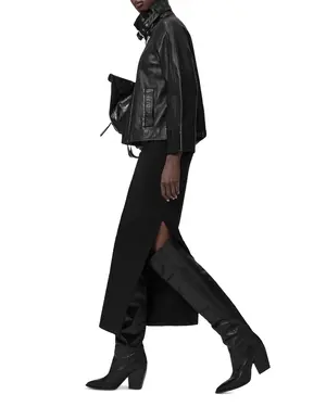ALLSAINTS Rhodes Leather Jacket - Black