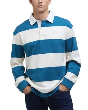 Barbour Broome Stripe Rugby Shirt - Midnight
