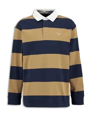 Barbour Broome Stripe Rugby Shirt - Navy