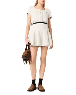 Maje 2-in-1 Tweed Dress