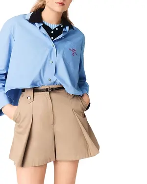 Maje Pleated Shorts For Women