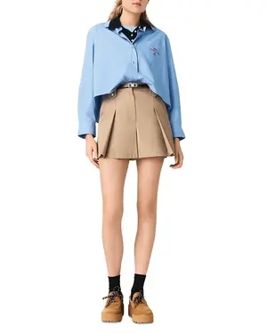 Maje Pleated Shorts