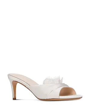 Black Suede Studio Slides Sandals For Women