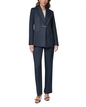 Donna Karan New York Notched Lapel Long Blazer