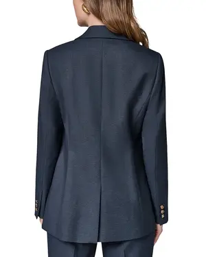 Donna Karan New York Notched Lapel Long Blazer