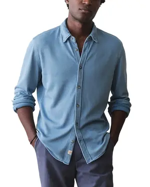 Marine Layer Pacifica Stretch Shirt - Indigo
