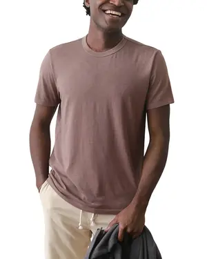 Marine Layer Signature Sea Change Crew Tee - Coffee Quartz