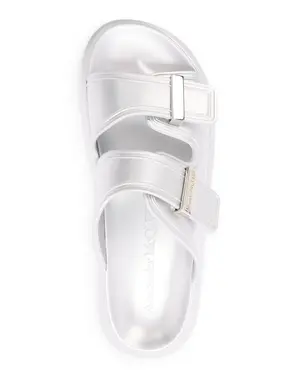 Alexander McQueen Rubber Slide Sandals - Cloud/ivory