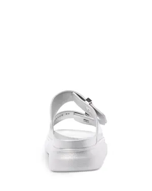 Alexander McQueen Rubber Slide Sandals - Cloud/ivory