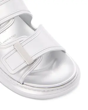 Alexander McQueen Rubber Slide Sandals - Cloud/ivory