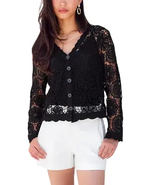 Fifteen Twenty Nelly Crochet Soft Jacket