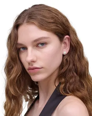 Marc Jacobs Star Pave Stud Earrings - Silver/crystal