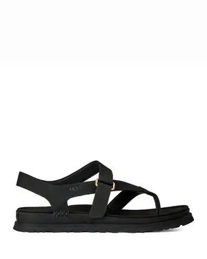 UGG Toe Post Sandals - Black
