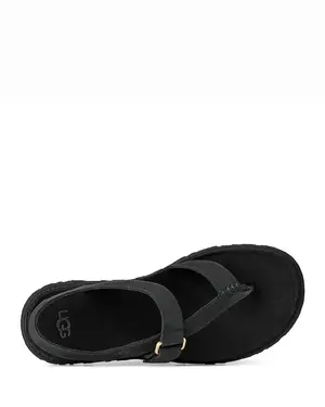 UGG Toe Post Sandals - Black