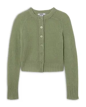 RE/DONE Slim Cashmere Cardigan Sweater - Melon