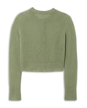 RE/DONE Slim Cashmere Cardigan Sweater - Melon