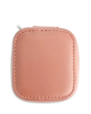ROYCE NEW YORK International Travel Adapter & Leather Case - Tan