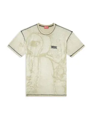 DIESEL® Regular Fit Logo T-shirt - Grey