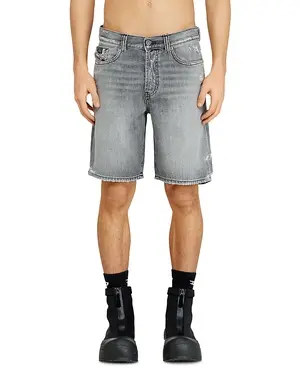 DIESEL® Regular Fit Denim Shorts - Black/denim