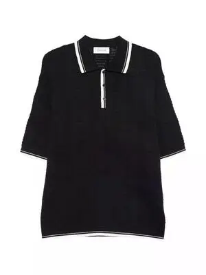 LANEUS Contrasting-trim Polo Shirt