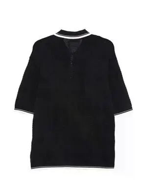 LANEUS Contrasting-trim Polo Shirt