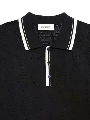 LANEUS Contrasting-trim Polo Shirt