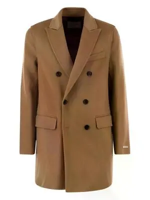 PALTO' Double-breasted Peak Lapels Coat