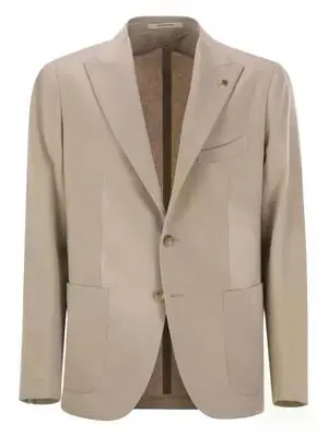 Tagliatore Patch-pocket Two-button Jacket - Neutrals