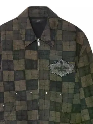 Amiri Checked Denim Jacket