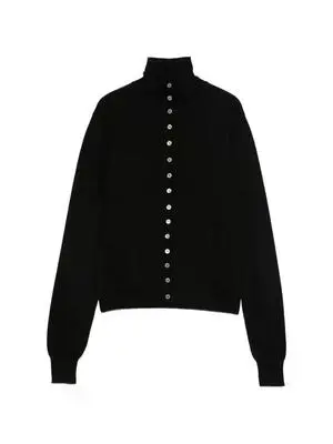 Moschino Buttoned Turtleneck Cardigan