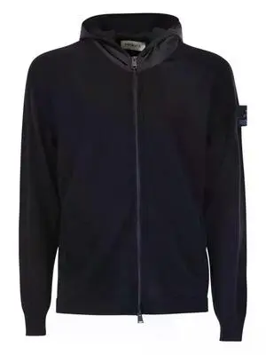 Premiata Logo-patch Hooded Cardigan