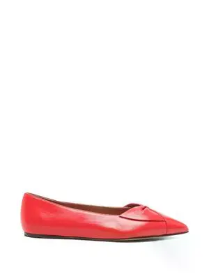 FERRAGAMO Bow Ballet Flats - Red