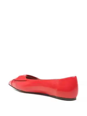 FERRAGAMO Bow Ballet Flats - Red