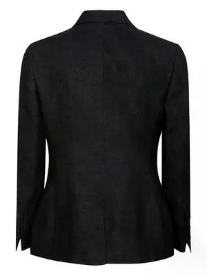SAULINA Double-breasted Blazer With Flap-pockets
