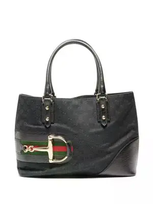 Gucci 2000s Hasler Gg Canvas Tote Bag
