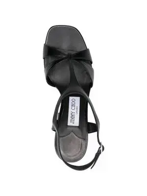 JIMMY CHOO Kesia T-bar Leather Sandals