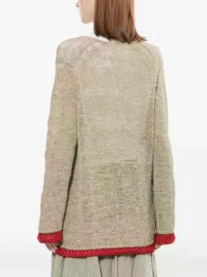 Comme Des Garçons Open Knit Round Neck Jumper