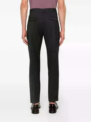 PT TORINO Pleated Slim-cut Trousers - Grey