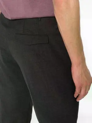 PT TORINO Pleated Slim-cut Trousers - Grey
