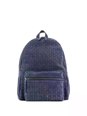 Orciani Laio Chevrette Backpack - Blue
