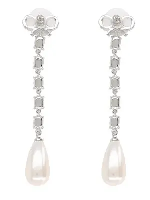 SELF-PORTRAIT Bow Pearl Droplet Earrings